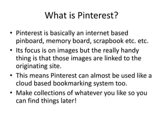 Introduction to pinterest | PPT