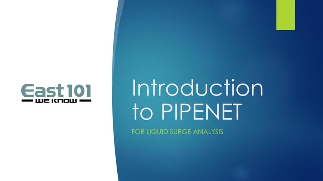 Introduction to Pipenet for Liquid Pressure Surge Analysis.pdf ...