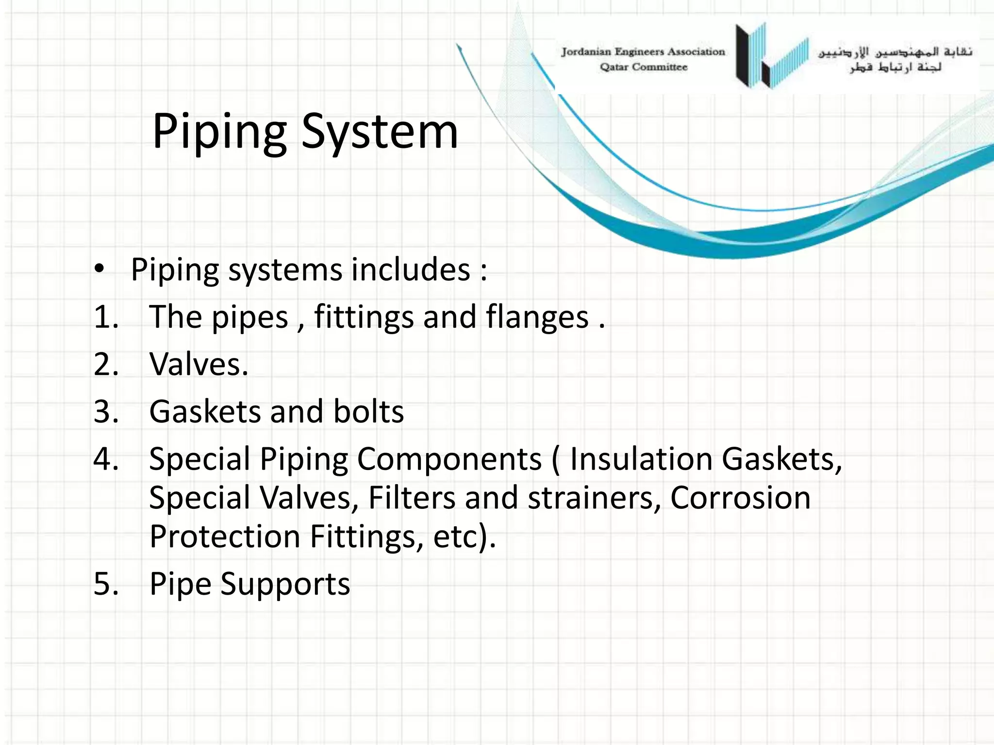 Introduction to piping design | PPTX