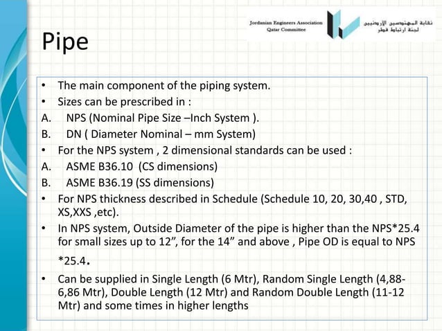 Introduction to piping design | PPTX
