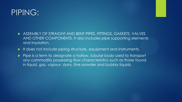 Introduction to piping fittings and components | PPT