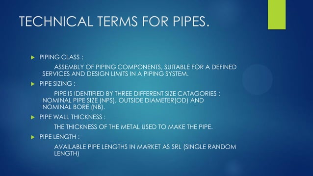 Introduction to piping fittings and components | PPT