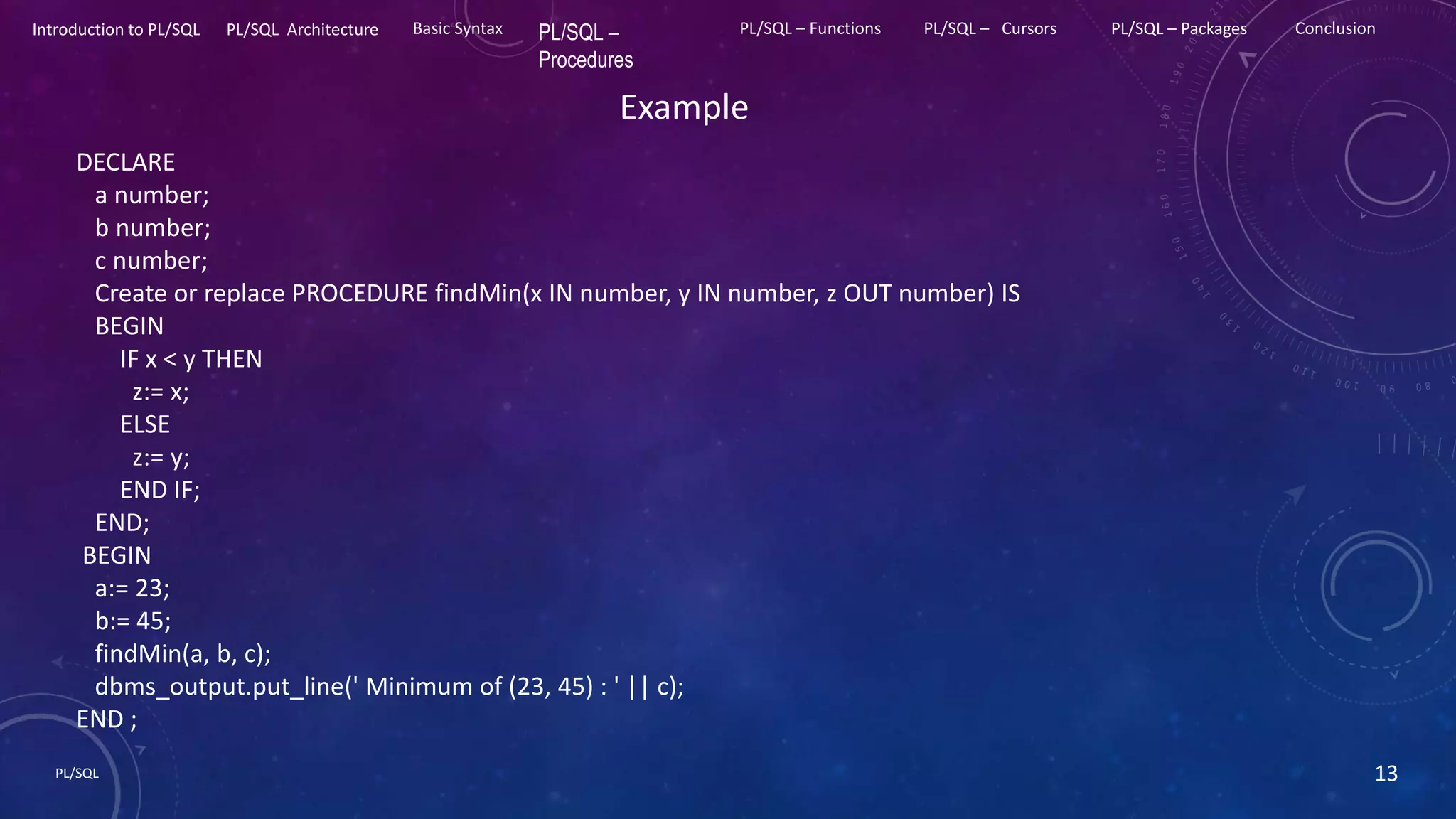 Introduction to PL/SQL | PPTX