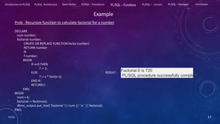 Introduction to PL/SQL | PPTX