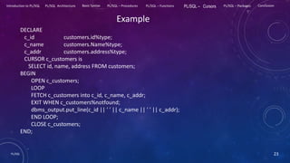 Introduction to PL/SQL | PPTX