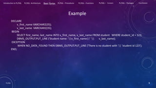 Introduction to PL/SQL | PPTX