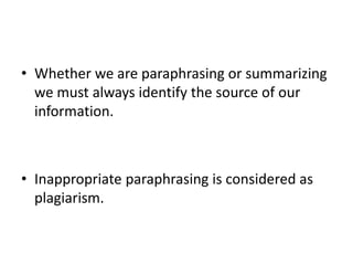 Introduction to plagiarism copy | PPTX | Law