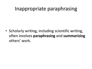 Introduction to plagiarism copy | PPTX