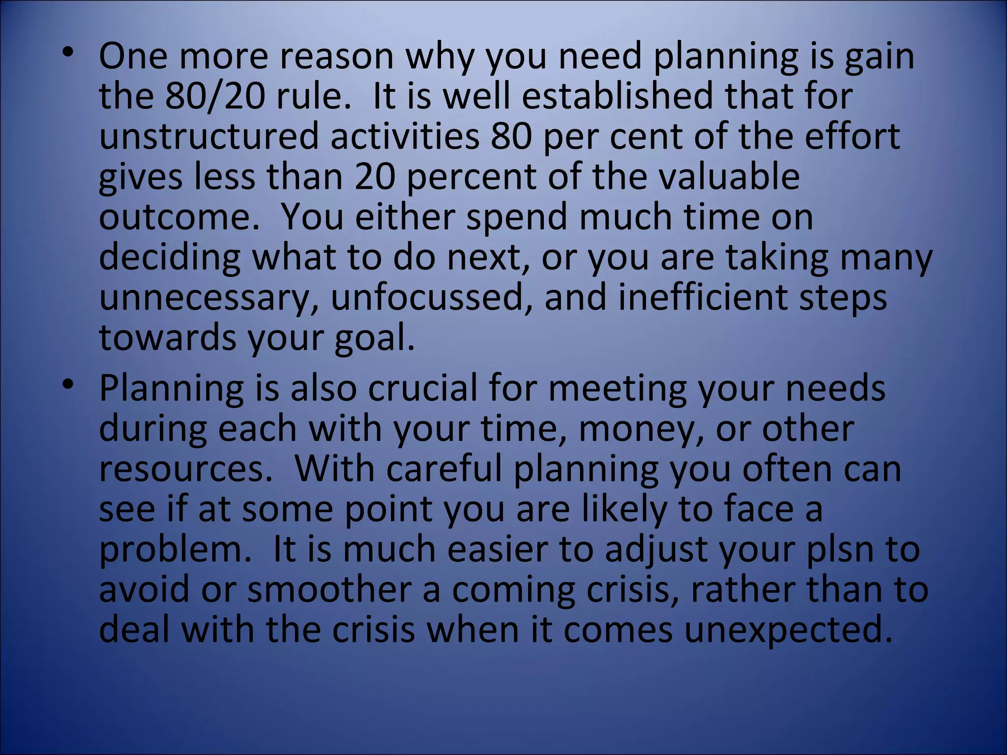 Introduction to planning | PPT