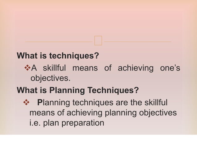 Introduction to Planning Techniques.pptx