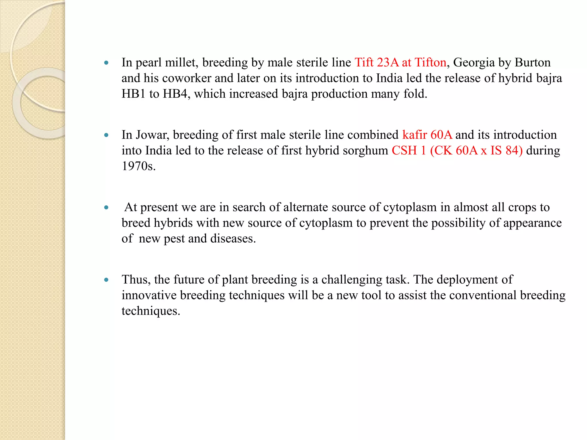 Introduction to plant breeding, History and Achievements | PPTX