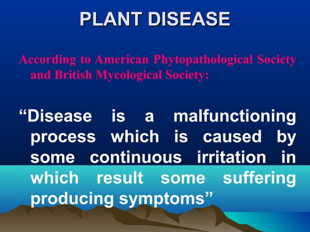 Introduction to plant pathology | PPT | Agriculture | Industries