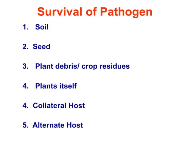 Introduction to plant pathology | PPT | Agriculture | Industries