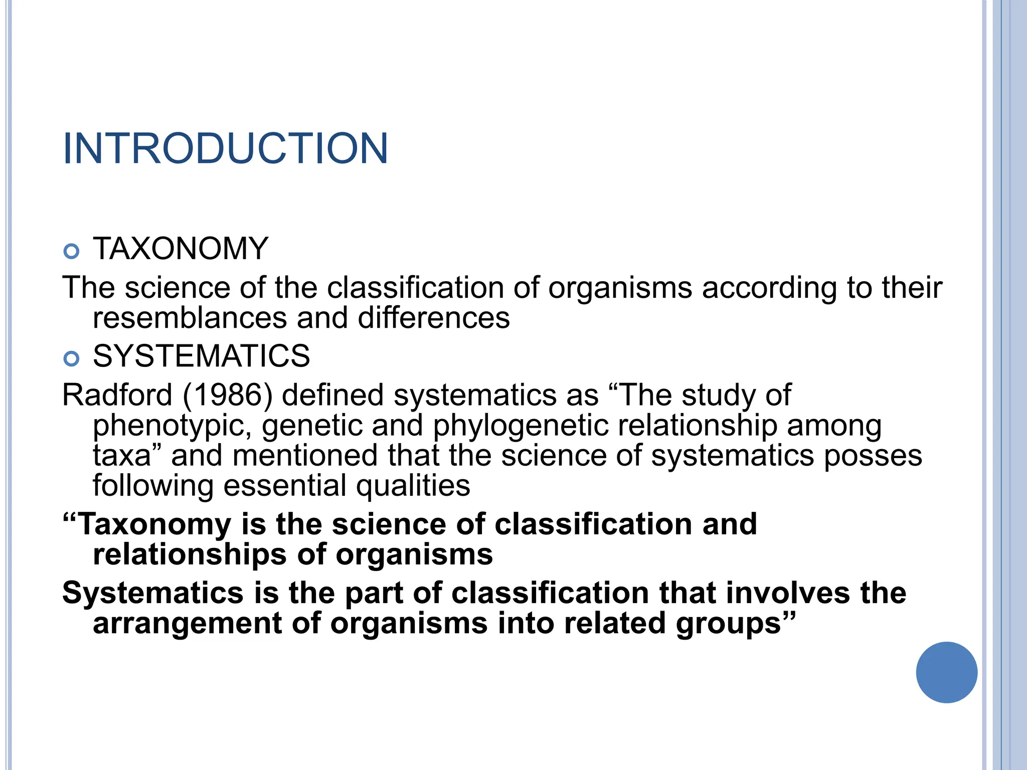 INTRODUCTION TO PLANT SYSTEMATICS.pptx
