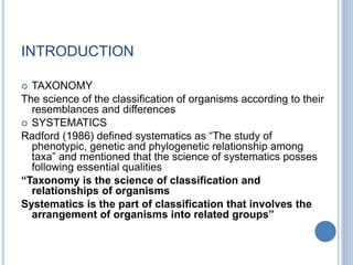 INTRODUCTION TO PLANT SYSTEMATICS.pptx