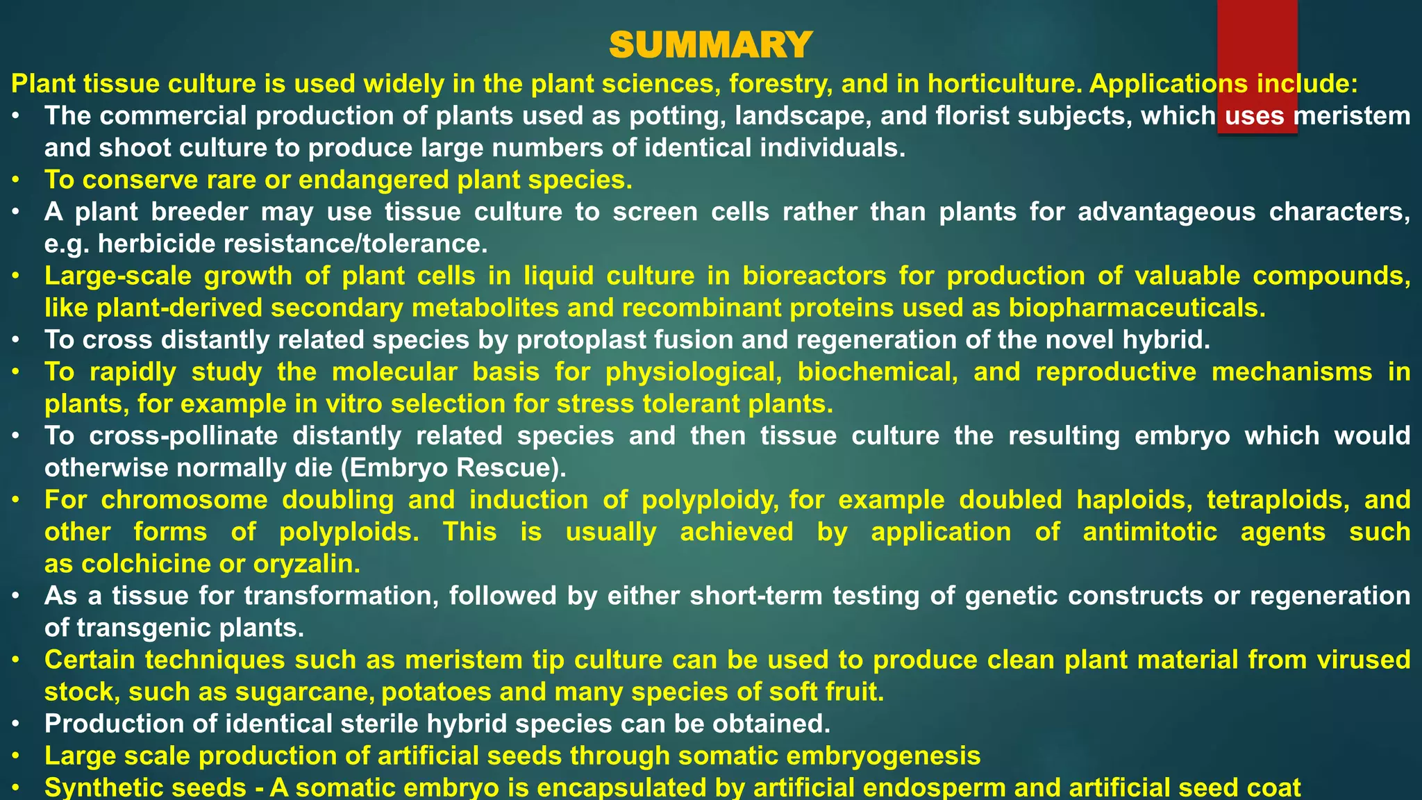 Introduction to plant tissue culture... | PPTX