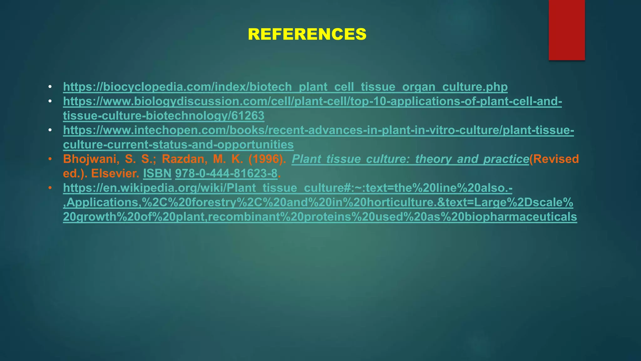 Introduction to plant tissue culture... | PPTX