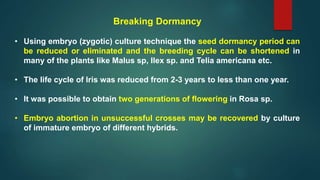 Introduction to plant tissue culture... | PPTX