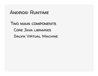 Introduction to Android platform | PPT