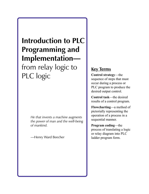 Introduction to plc programming | PDF