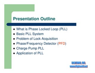 Introduction to pll | PDF