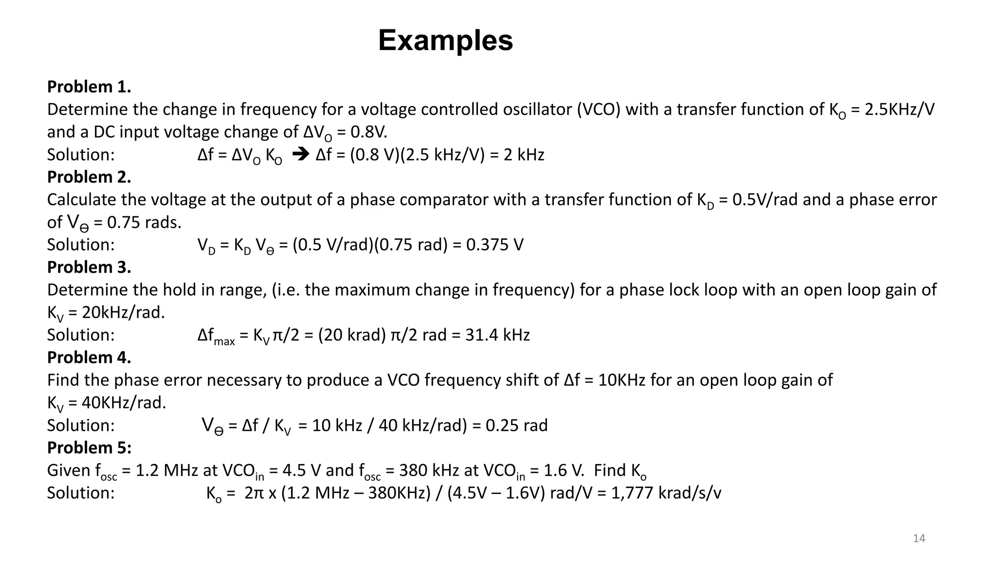 Introduction to PLL - phase loop lock diagram | PPTX