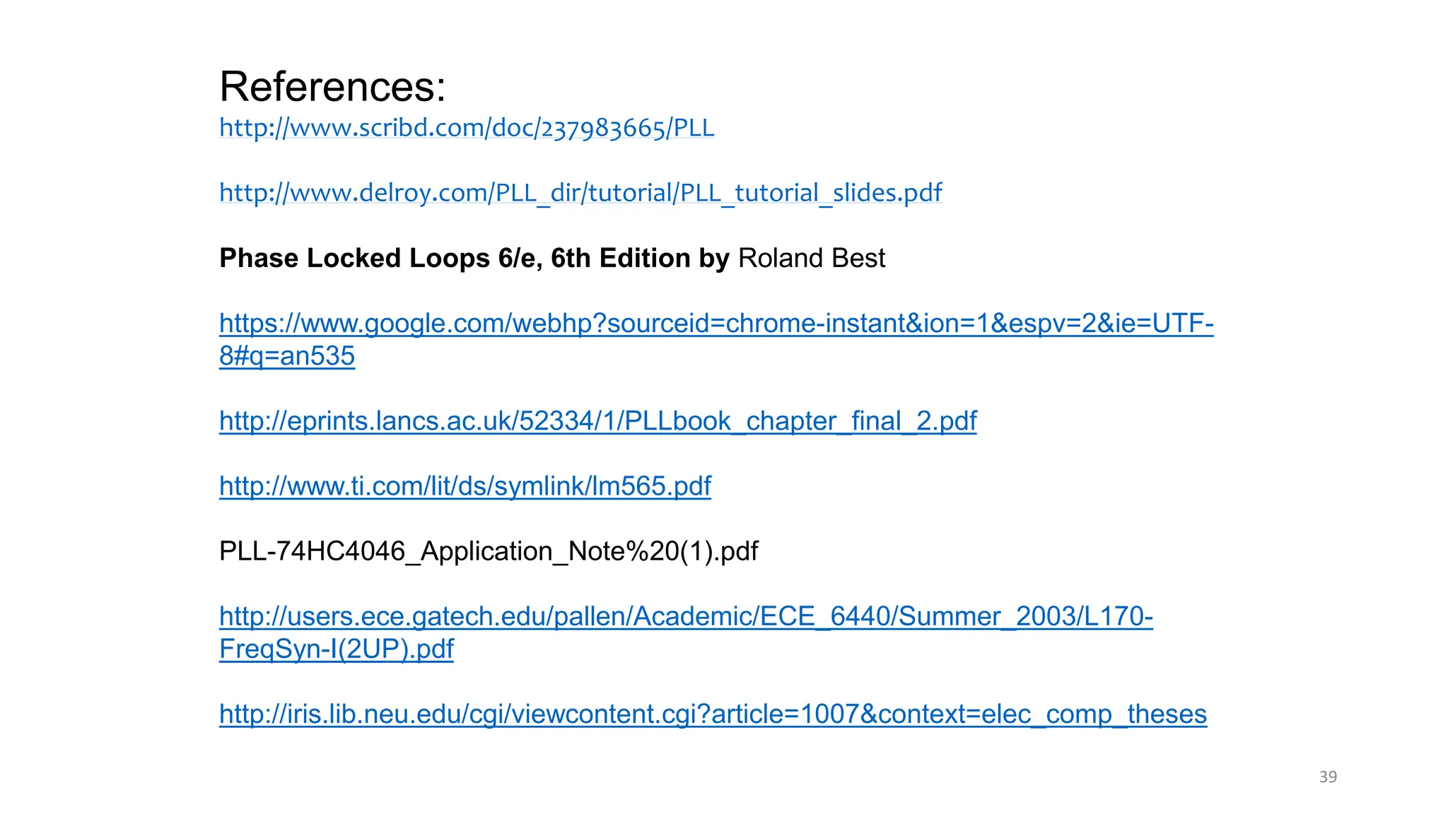 Introduction to PLL - phase loop lock diagram | PPTX
