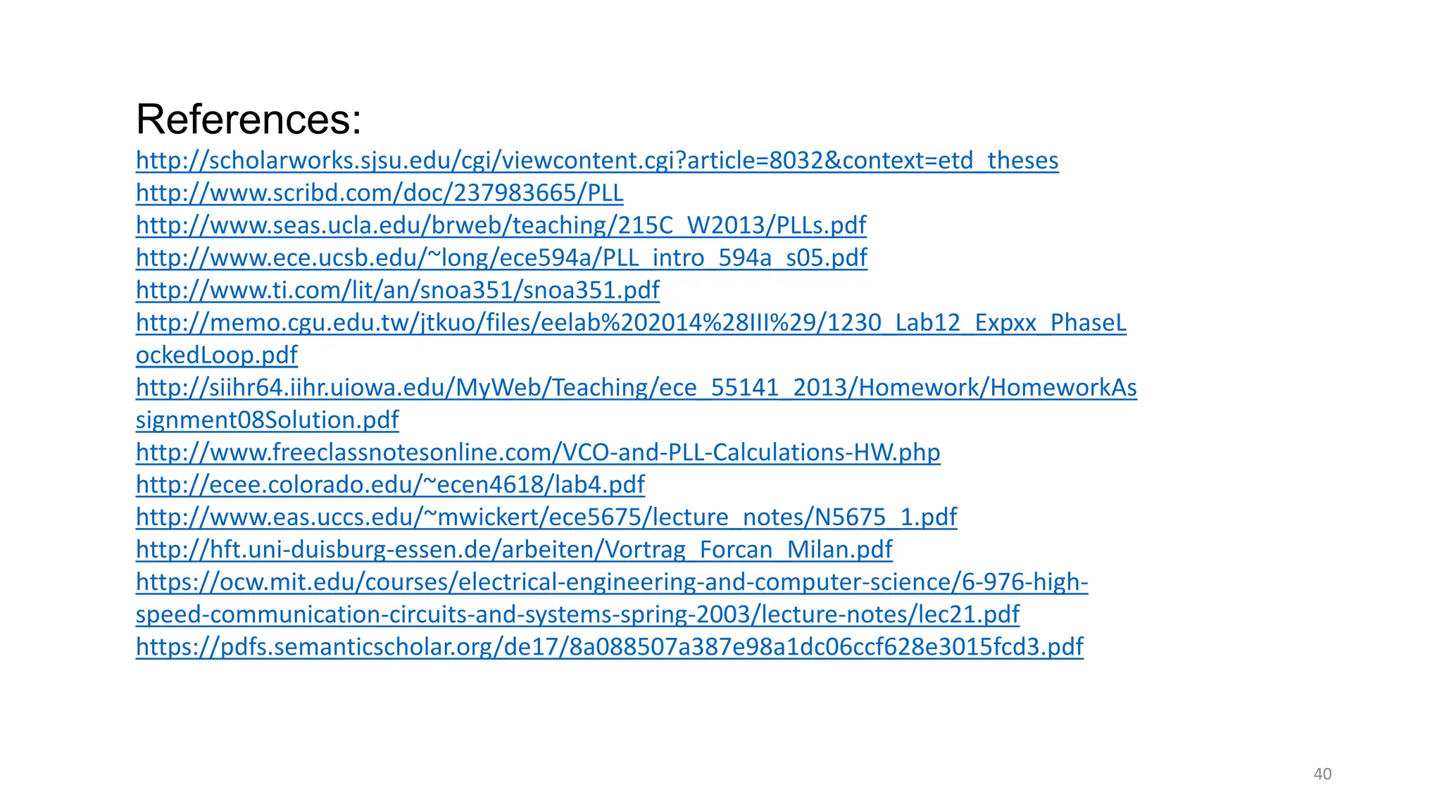 Introduction to PLL - phase loop lock diagram | PPTX