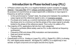 Introduction to PLL - phase loop lock diagram | PPTX
