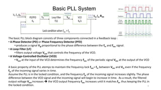 Introduction to PLL - phase loop lock diagram | PPTX