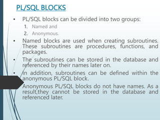Introduction to PLSQL.PPT