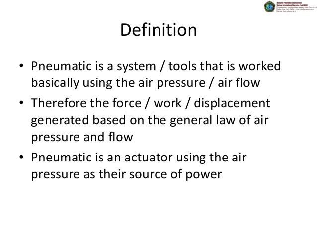 Introduction to pneumatic