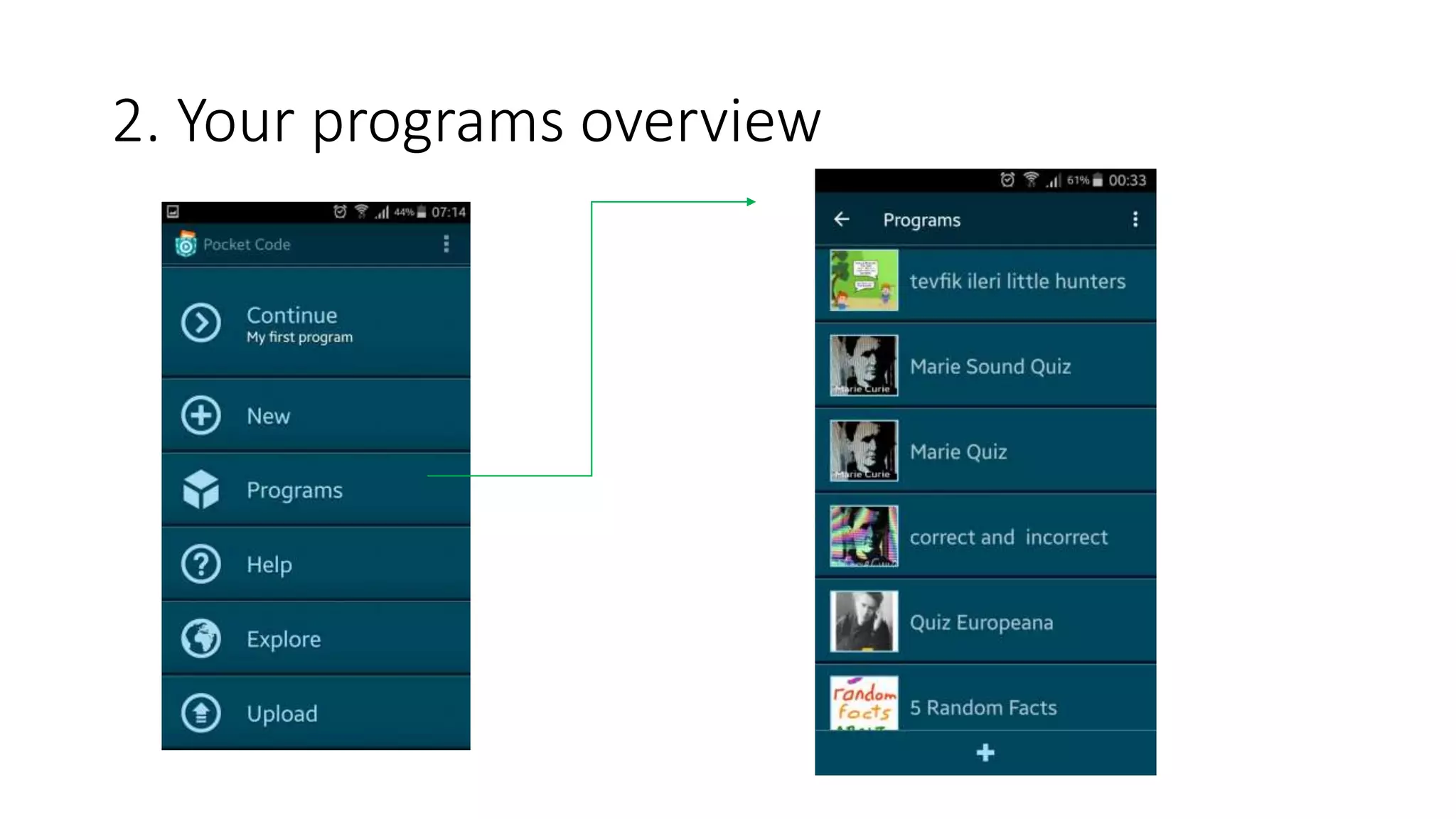 Introduction to pocket code | PPTX | Programming Languages | Computing