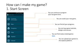 Introduction to pocket code | PPTX | Programming Languages | Computing