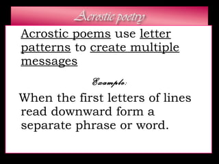 Introduction to poetry | PPT