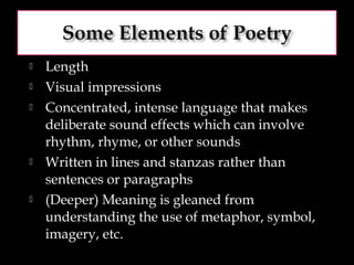 Introduction to poetry | PPT