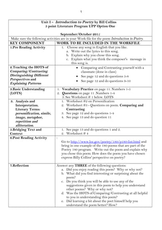 Introduction to poetry | PDF