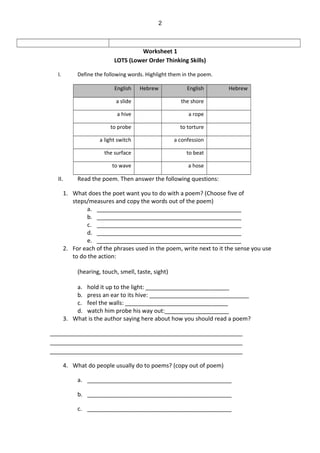 Introduction to poetry | DOC