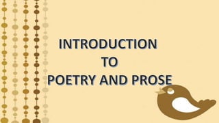Introduction to poetry | PPT