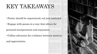 introduction to poetry by Billy Collins.pptx | Poetry | Books and ...