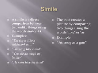 Introduction to poetry and the literally devices | PPTX