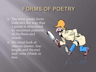 Introduction to poetry and the literally devices | PPTX