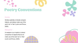 Introduction To Poetry Conventions (Figures of Speech) | PPTX