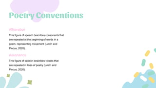 Introduction To Poetry Conventions (Figures of Speech) | PPTX