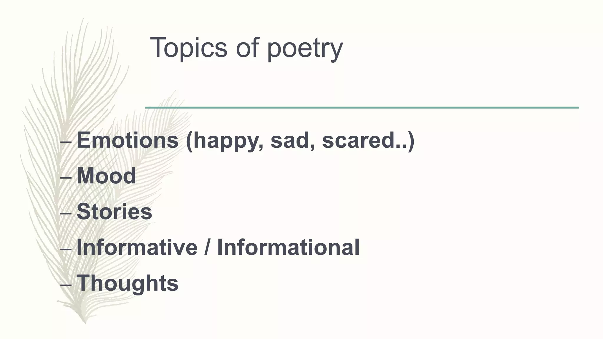 Introduction to poetry ppt (2) | PPTX | Poetry | Books and Literature