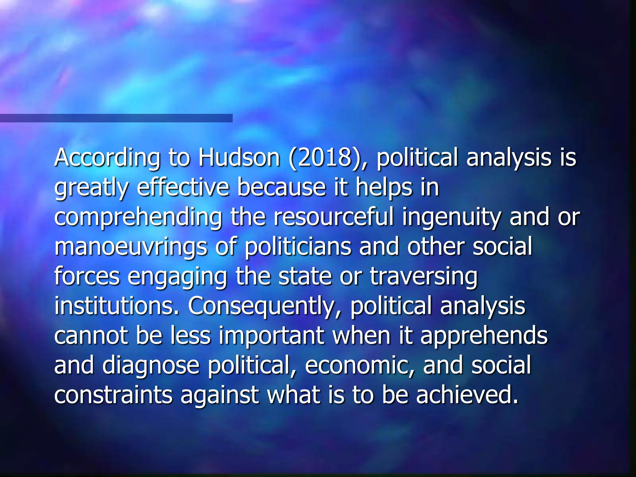 INTRODUCTION TO POLITICAL ANALYSIS.ppt | Politics