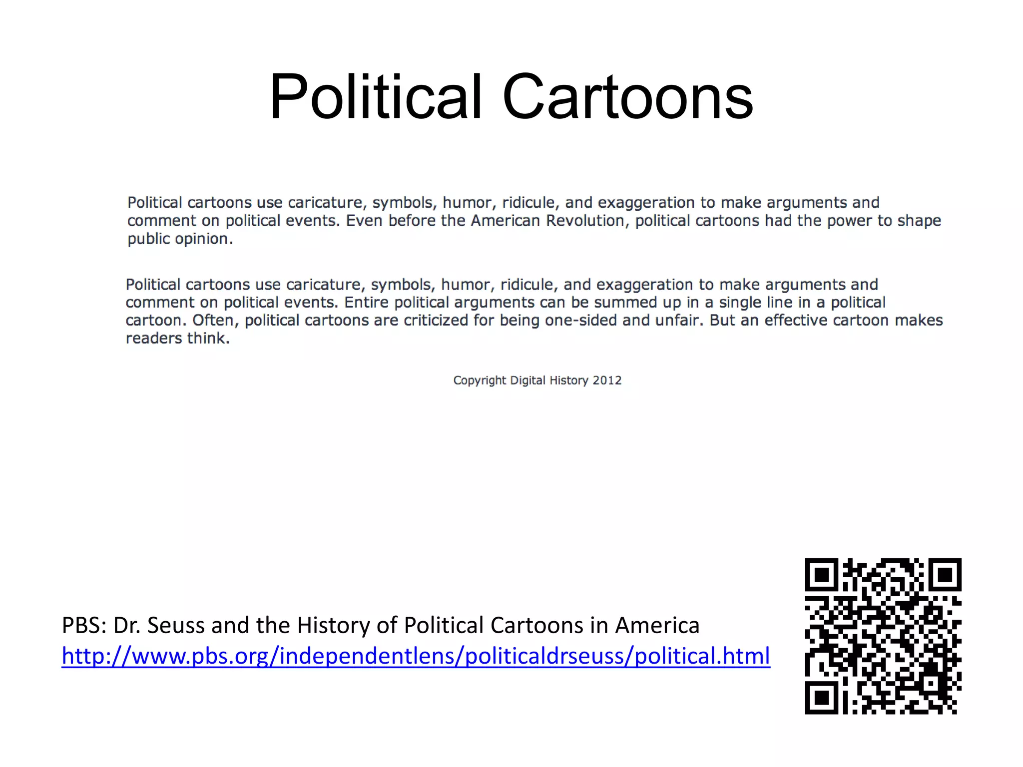 Introduction to Political Cartoons (LOC) | PPTX