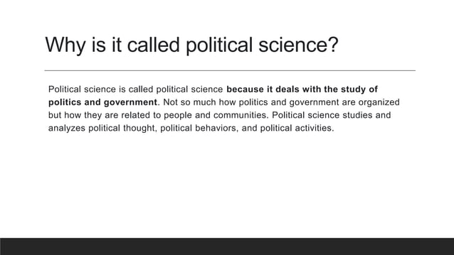 Introduction to political science.pptx | Science