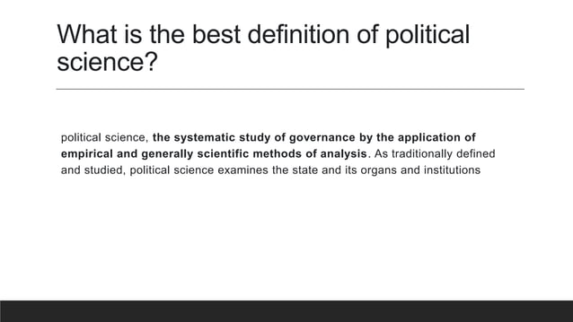 Introduction to political science.pptx | Science