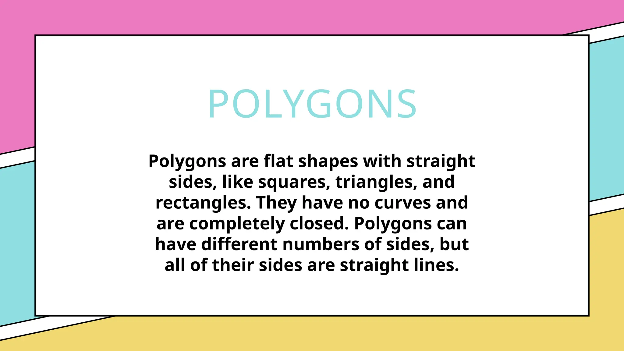 Introduction to Polygons Educational Presentation in Colorful ...